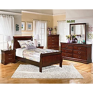 BOWERY HILL 5-Drawer Chest in Warm Dark Brown