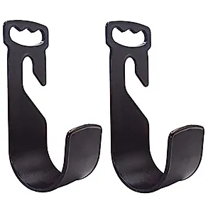 2 Pack Garden Hose Hanger Wall Mount Hose Holder Hook Fit To 25 50 75 100 150foot Hose (Large, Black)