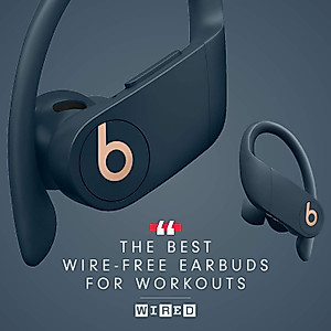 Powerbeats Pro Wireless Earphones - Apple H1 Headphone Chip, Class 1 Bluetooth, 9 Hours of Listening Time, Sweat Resistant Earbuds, Built-in Microphone - Navy