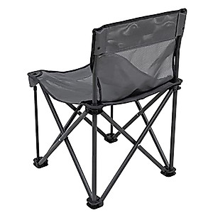 ALPS Mountaineering Adventure Folding Camping Chairs - Durable Mesh Fabric Over Powder Coated Aluminum with Simple Compact Design and Shoulder Carry Bag, Charcoal