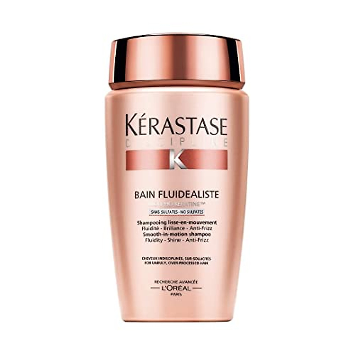 KERASTASE Discipline Bain Fluidealiste Smooth-In-Motion Shampoo For All Unruly Hair 2.71 Ounce