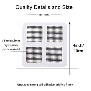 BOYYOEE Disposable Drain Hair Catcher Shower Drain Cover Hair Catcher,Shower Drain Mesh Stickers for Human and Pet Hair for Bathroom Laundry Bathtub Kitchen Sink(4"" X 4""，30 PCS Pack) (100), Gray