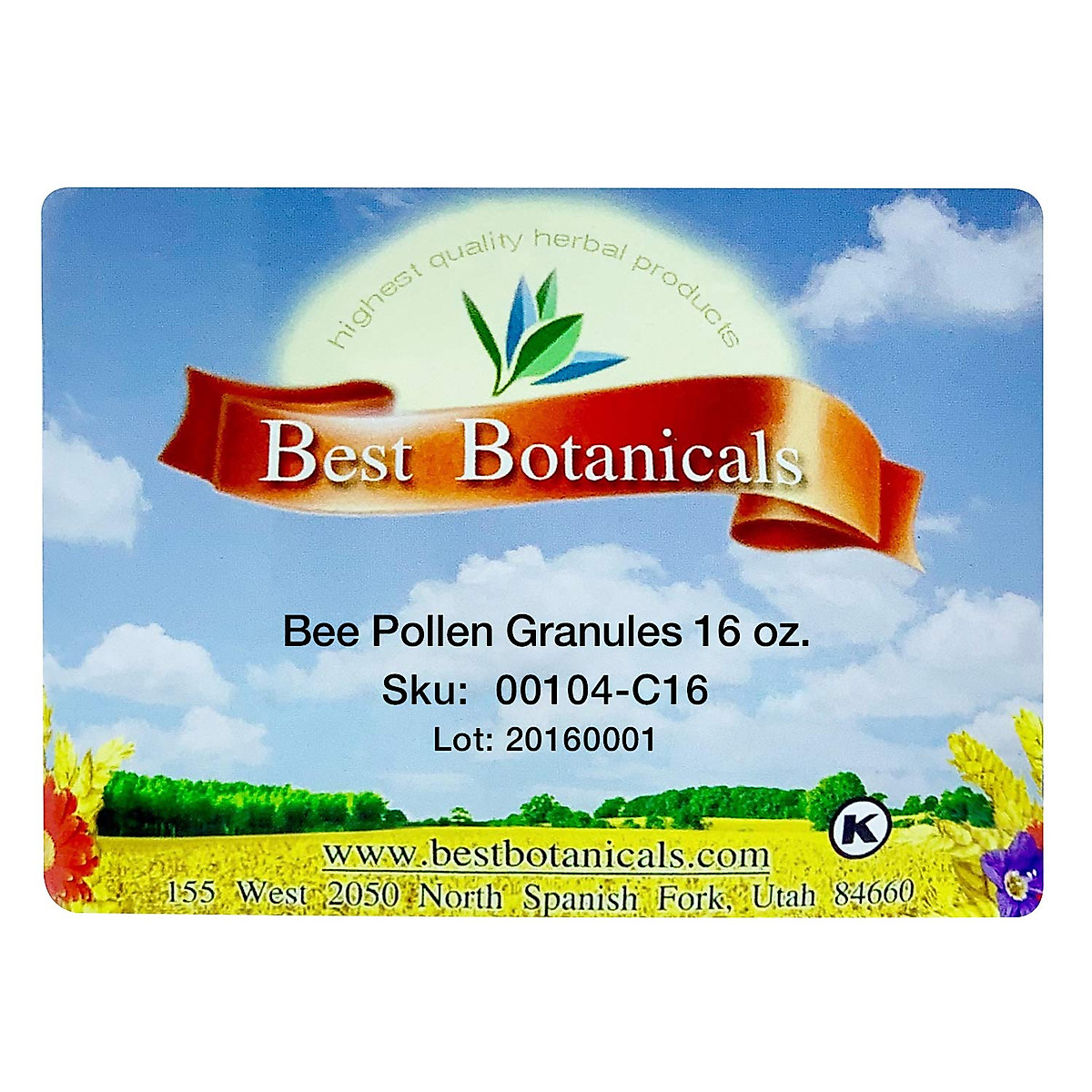 Best Botanicals Bee Pollen Granules 16 oz.
