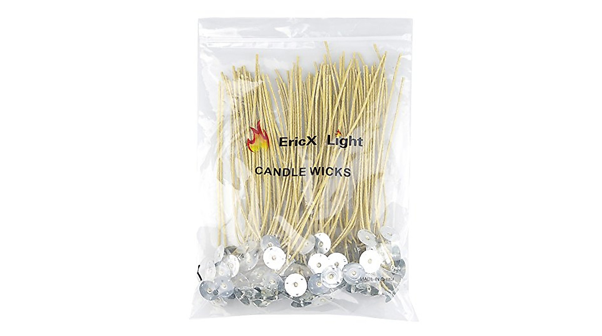 EricX Light Organic Hemp Candle Wicks - Eco-Friendly 100 Pack