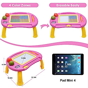 Toys for Girls,Toys for 2-3 Year Old Girls,1 Year Old Girl Gifts Kids Toys Magnetic Drawing Board Detachable Legs Doodle Board,Etch Table Sketch Pad,Learning Toddlers Toys for 2 3 4 Girls Boys