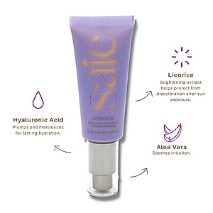Saie Sunvisor Broad Spectrum SPF 35 Sheer Moisturizer 1.35 oz