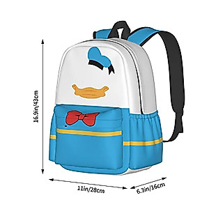 Cartoon Anime Backpack,3d Print Laptop Bag Large Casual Daypack Waterproof Backpacks For Travel Large Capacity Backpack，17 Inch (Blue)
