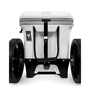 Camco Heavy-Duty Cooler Cart Kit, Includes Durable Straps and 12-Inch Wheels, White (51798)