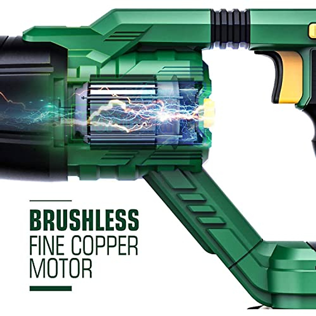 POPOMAN Cordless Brushless Reciprocating Saw, with 20V 4.0Ah Battery, 1-1/8"(28mm) Stroke Length, 0-2500 SPM Variable Speed, 2 Blades for Metal & Wood Cutting, Tree Trimming- MTW200B
