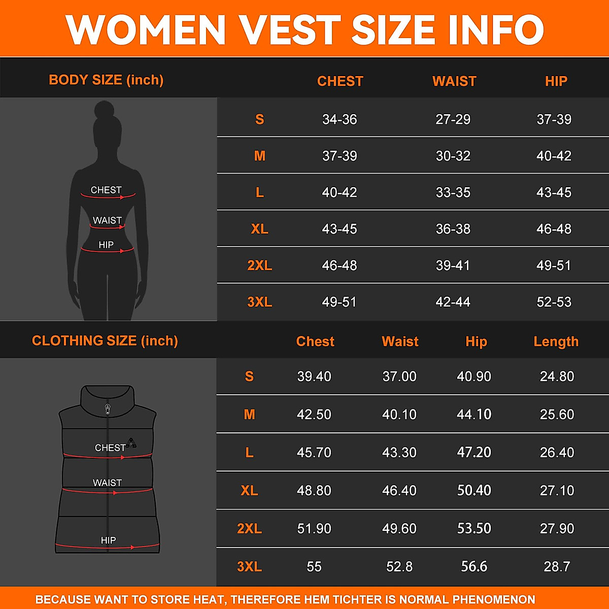 KOVNLO Womens Heated Vest, 4 in 1 Smart Controller, Lights-out Design, Lightweight Heating Vest (Battery Pack Not Included)