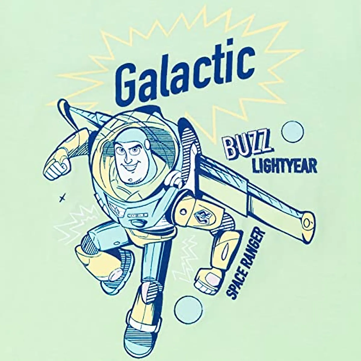 Disney Pixar Toy Story Buzz Lightyear Woody Toddler Boys 2 Pack Graphic T-Shirts Blue/Green 5T