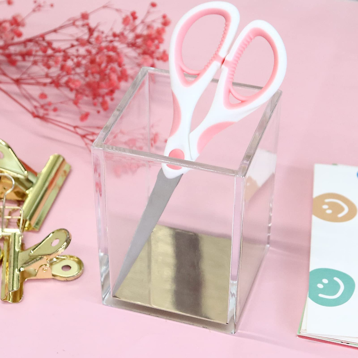 Multipurpose Pink Scissors Ergonomic Comfort-Grip Shears Stainless Steel 6.9 Inches Office Scissors for Fabric Cutting, Home, Leather Arts Crafts Scissors (Pink)