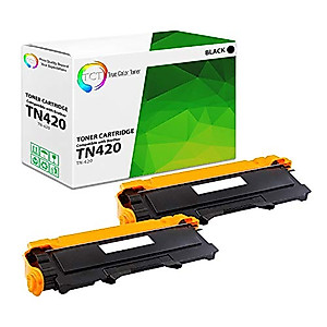 TCT Premium Compatible Toner Cartridge Replacement for Brother TN-420 TN420 Black works with Brother HL-2220 2230 2240 2270 2280, MFC-7360 7460 7860, DCP-7060 7065 7070 Printers (1,200 Pages) - 2 Pack
