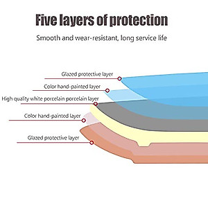 ZYF Casserole Dish 25Cm Tajine Cooking Pot, Hand Painted Tagine Pot Ceramic Tagine Pot Cooking Pot for Cooking and Stew Casserole Slow Cooker Lead Free,A