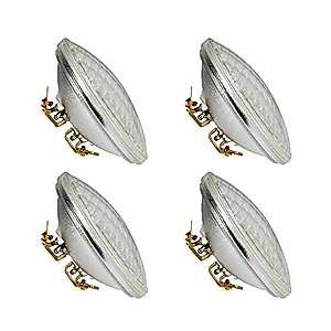 Haian Support Water Resistant PAR36 LED Landscape Bulb,9W 900LM 3000K Warm White,12V AC/DC,4 Pack,Ideal for Landscape Lighting, Off-Road & RV Vehicles, Tractors