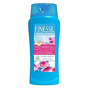 FINESSE Moisturizing 2 In 1 Shampoo, 24 Ounce (Pack of 6)