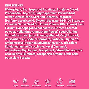 HEMPZ Body Lotion - Blackberry & Lemongrass Daily Moisturizing Cream, Shea Butter Hand and Body Moisturizer - Hemp Lotion - Skin Care Products, Hemp Seed Oil - 17 oz.