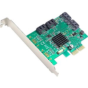 I/O Crest 4 Port SATA III PCI-e 2.0 x2 HyperDuo RAID Card Marvell 9230 Chipset SI-PEX40057
