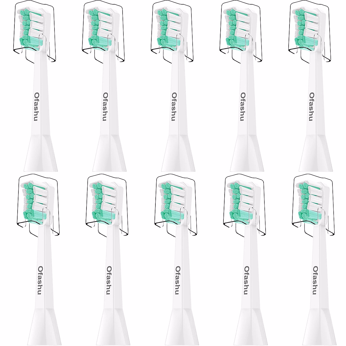 Ofashu Electric Toothbrush Replacement Heads for Philips Sonicare ProtectiveClean DiamondClean HX9023, 10 Pack