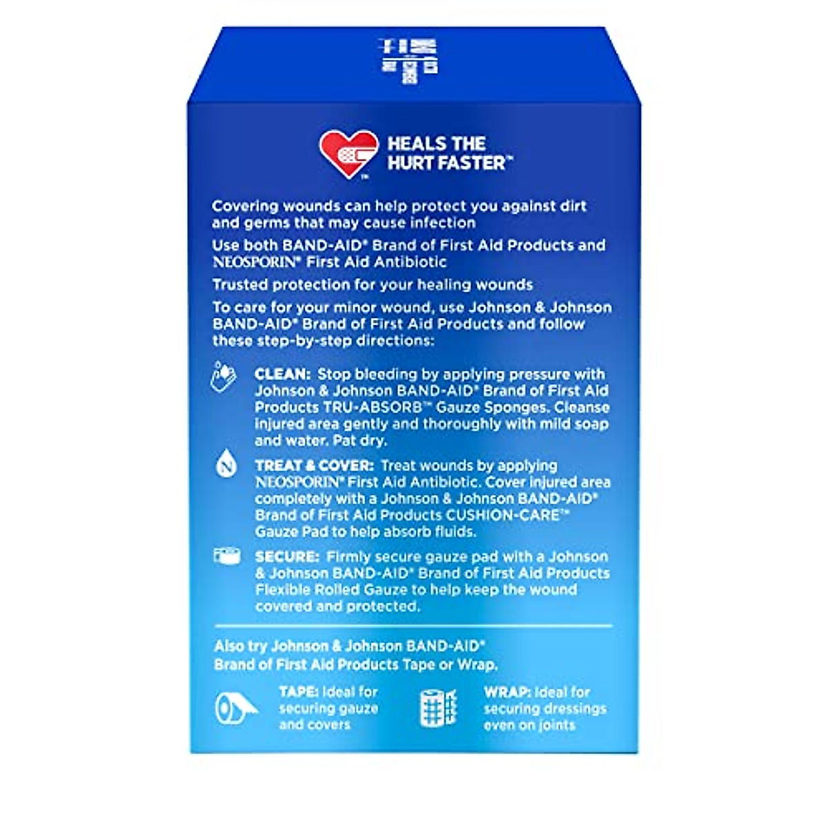 Band-Aid Brand of First Aid Products Flexible Rolled Gauze Dressing for Minor Wound Care, Soft Padding and Instant Absorption, 3 Inches by 2.1 Yards, Value Pack 5 ct