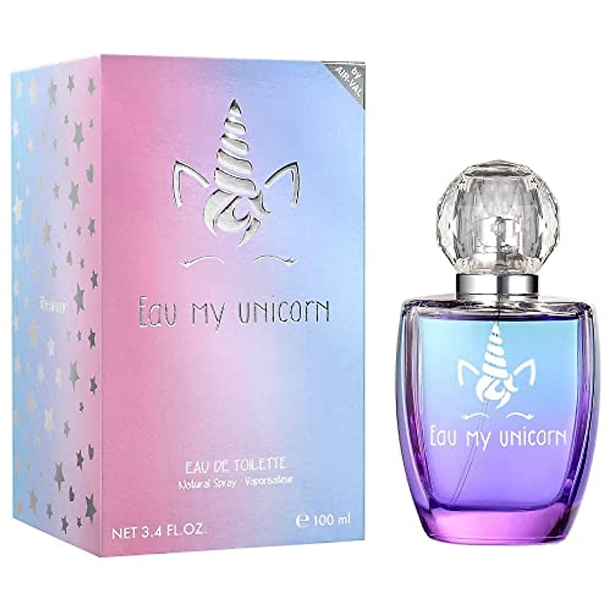 Eau My Unicorn, Enchanted, Magical, Fragrance, for Her, Eau de Toilette, EDT, 3.4oz, 100ml, Perfume, Spray, Made in Spain, by Air Val International