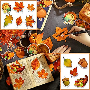 60 Pieces Thanksgiving Fall Autumn Classroom Bulletin Board Decorations Turkey Cutouts Maple Leaves Cutouts Corn Cutouts Acorn Cutouts for Thanksgiving Fall Classroom Wall Chalkboard Decor