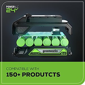 Greenworks 24V Cordless Trim Router, Variable Speed Brushless Motor Compact Palm Router with 2Ah Battery and Charger