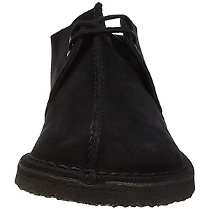 Clarks Men's Desert Trek Moccasin, Black Suede, 10 Medium US
