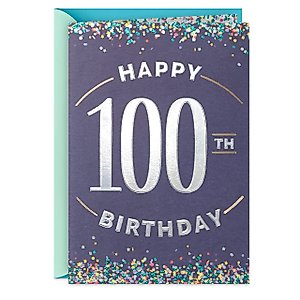 Hallmark 100th Birthday Card (100 Years Amazing)
