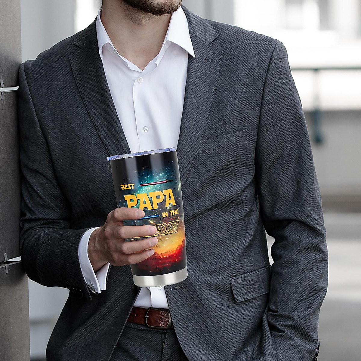 DECZHIYU Gifts for Papa from Grandkids - Papa Gifts for Birthday Fathers Day Valentines Day Christmas - Romantic Anniversary Wedding Gift for Him Men - Best Dad Gift from Daughter Son -20oz Tumbler