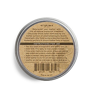Otter Wax Boot Wax | 2oz | All-Natural Leather Waterproofer | Made in USA
