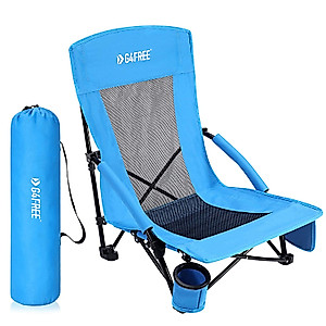 G4Free Beach Chair Folding Portable Beach Backpack Camping Chair for Adults with Mesh Back