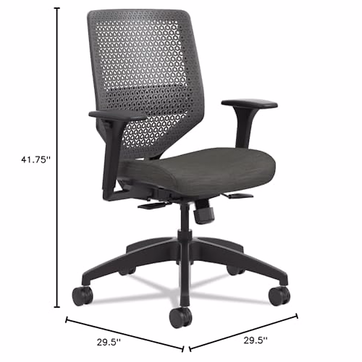 HON SVR1ACLC10TK Solve Series Reactiv Back Task Chair, Ink/Charcoal