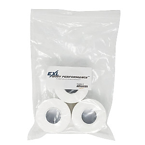 ExL Body Performance White Athletic Tape - 1.5" X 10 Yd (Latex-Free) (Pack of 3 Rolls)