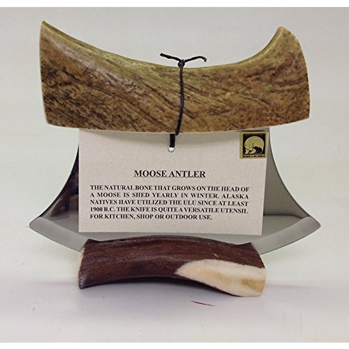 Made in Alaska Natural Moose Antler Ulu Knife