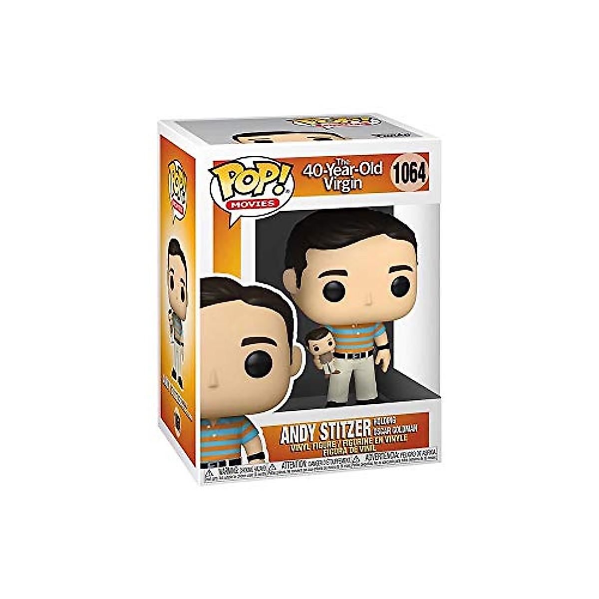 Funko Pop! Movies: 40 Year Old Virgin - Andy Holding Oscar (Styles May Vary)