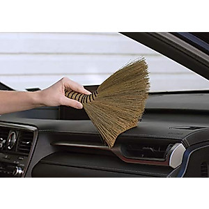 SN SKENNOVA - 11 inch Tall of Handmade Turkey Wing Whisk Broom Handcrafted Daily Wisk Broom for Office, Home, Workshop (11 inch Tall)