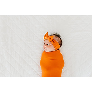 Large Premium Knit Baby Swaddle Receiving Blanket "Blaze" by Copper Pearl