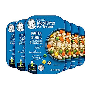 Gerber Pasta Stars with Chicken & Vegetables, 6 Ounce (Pack of 6)