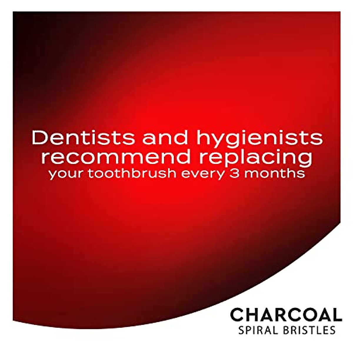 Colgate Optic White Pro Series Charcoal Toothbrushes, Adult Soft Toothbrushes with Charcoal Spiral Bristles, Helps Polish Away Surface Stains and Whitens Teeth, 2 Pack