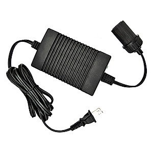 Koolatron 110 Volt AC to 12 Volt DC Power Adapter w/Circuit Breaker 12V 5A DC Power Converter Black 6 Ft (1.8 m) Cord for Portable Devices Compressor Car Fridge and More