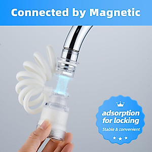 1080° Swivel Kitchen Faucet Extender with Filter, Bathroom Sprayer Attachment with Magnetic, Sink Water Faucet Aerator Replacement, 31.5inch(80cm) Extension Length