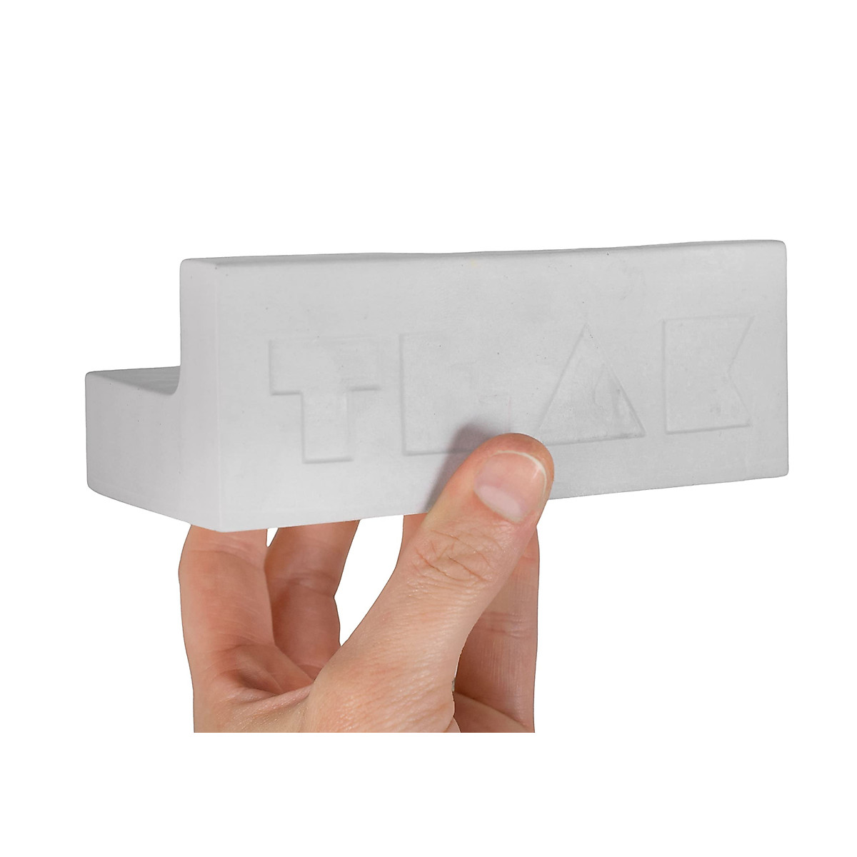 Teak Tuning Monument Series Concrete Fingerboard Ledge Obstacle - 5" Wide, 2" Tall - Ultra Premium, Super Durable Polymer Modified Concrete - Sterling Gray Colorway