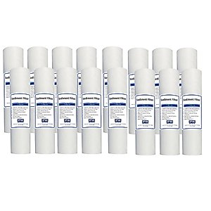 IPW Industries Inc-16 Pack Polypropylene Sediment Water Filter Cartridges Compatible with GE GXWH04F Models – Remove Bad Taste & Odor – Whole House Replacement Water Filter Cartridg