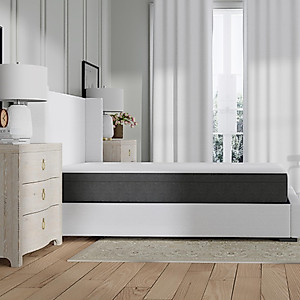 Blissful Nights - Twin Long Mattress - Medium Firm 10" Cool Gel Memory Foam with Patented Edge Support and Cooling Air Grid - CertiPUR-US Certified Foams