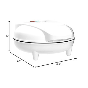 Courant Mini Donut Maker Machine for Holiday, Kid-Friendly, Breakfast or Snack, Desserts & More with Non-stick Surface, Makes 7 Doughnuts, White