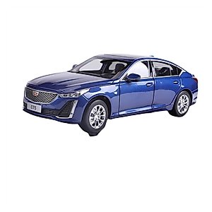 1/18 for Cadillac CT5 Metal Diecast Model Car Vehicle Gift Red Toys Hobby Display Collection Ornaments (Color : Blue, Size : with Box)
