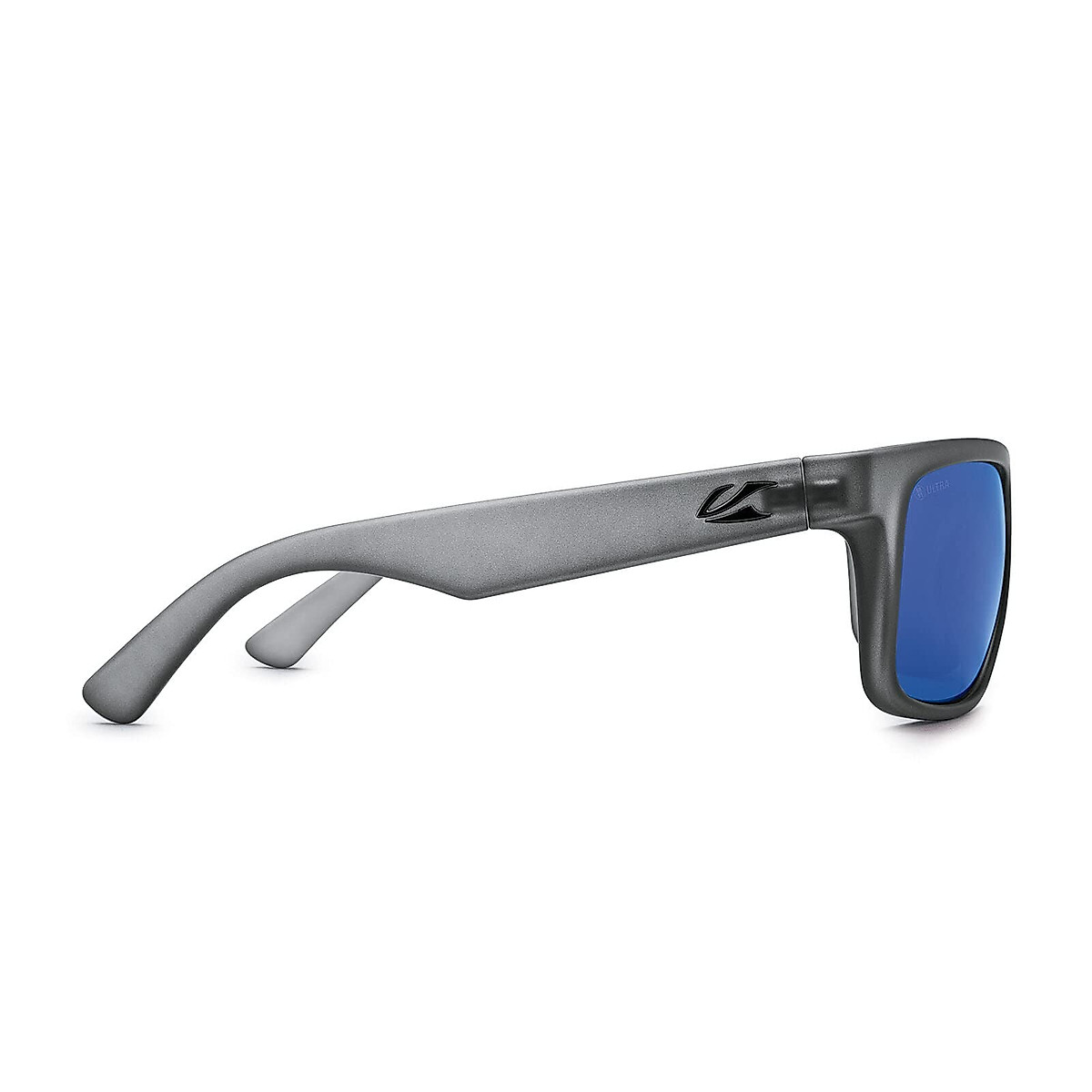Kaenon Mens Burnet Mid Sunglasses - Matte Carbon Black | Ultra Pacific Blue