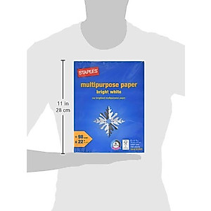 Staples Multipurpose Paper, 8 1/2" x 11", Bright White, Ream