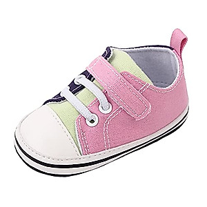 Lykmera Infant Toddler Shoes Sole Sneaker Sports Shoes Blocking Casual Shoes Princess Walking Shoes Running Shoes Walkers (C, 6-12 Months)